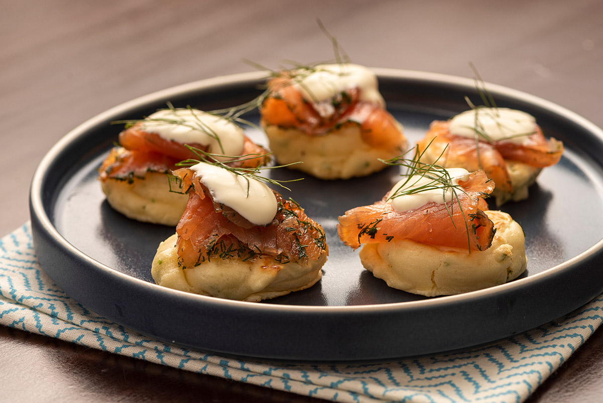 Dill Gravadlax Blinis | Seafood By Sykes