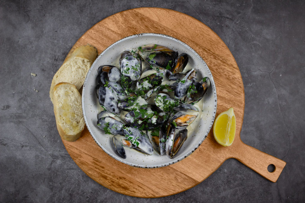 Irish Mussels in White Wine and Cream (450g) | Seafood By Sykes