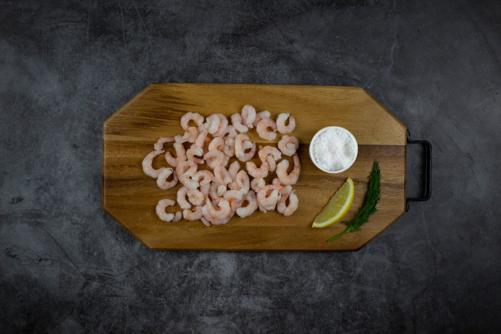 Luxury North Atlantic Cooked and Peeled Prawns (400g) | Seafood By Sykes