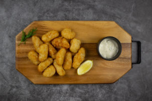 Whitby Battered Scampi (450g) | Seafood By Sykes