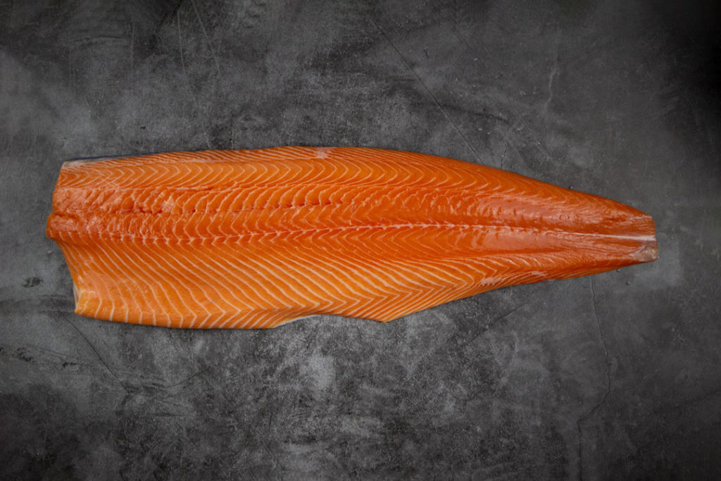 Whole Side Of Scottish Salmon (1.1kg-1.5kg) | Frozen Salmon | Seafood ...